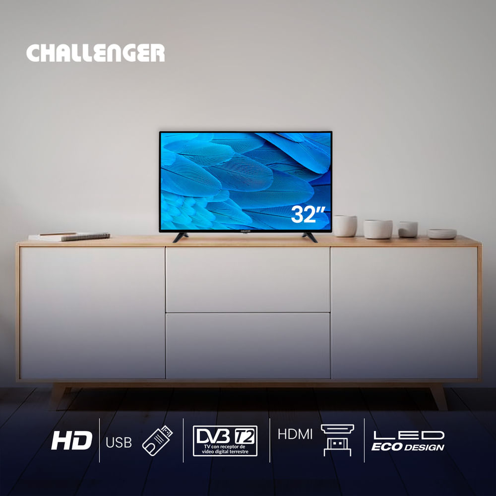 Televisor de 32" LED HD - Challenger