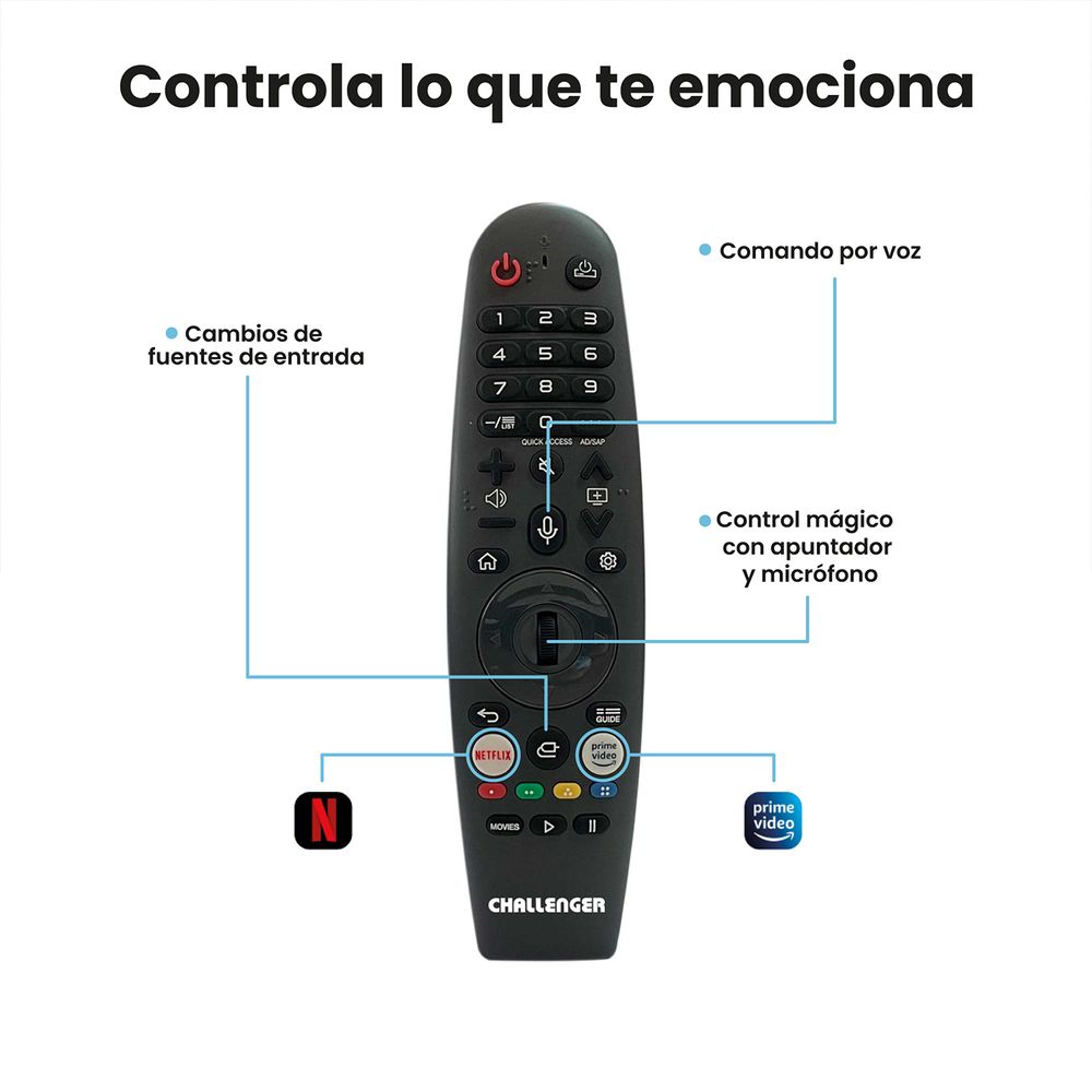 Televisor 65" 4K HDR SMART con Bluetooth, WIFI y Magic Control. Incluye ...