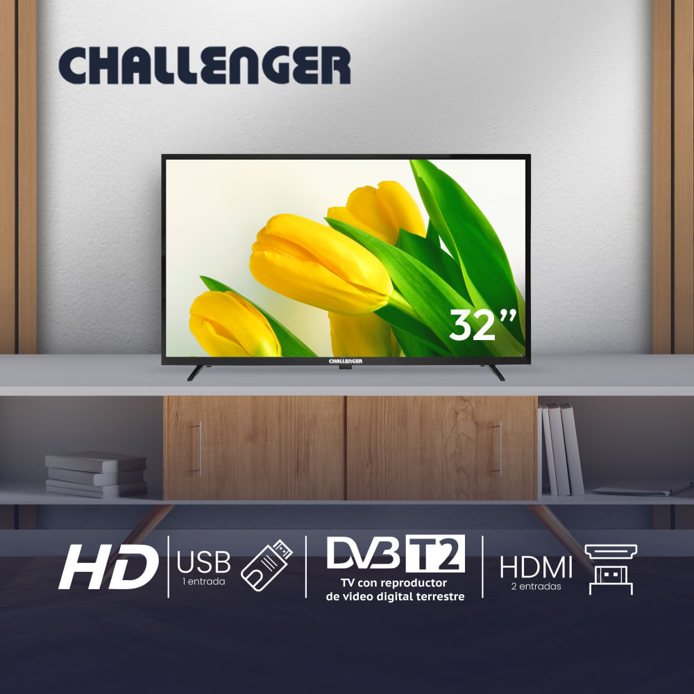 Televisor 32 Pulgadas Challenger LED HDTV - Challenger