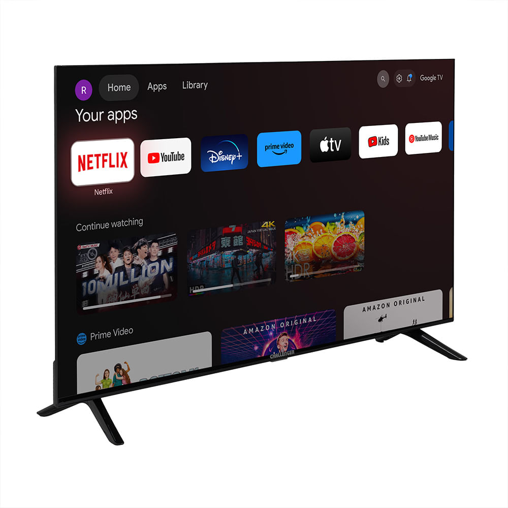 Televisor 32" CHALLENGER LED HD con Google TV - Challenger
