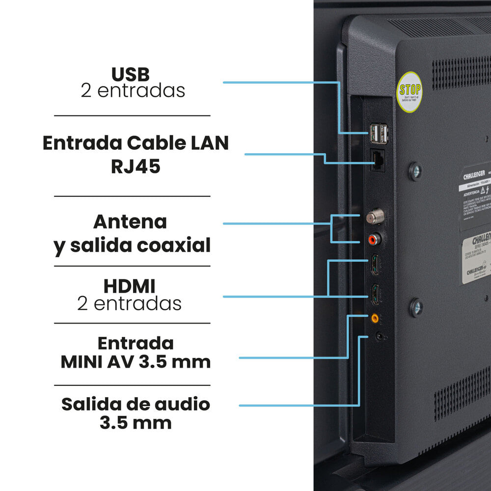 Televisor 40" CHALLENGER LED FULL HD con Google TV - Challenger