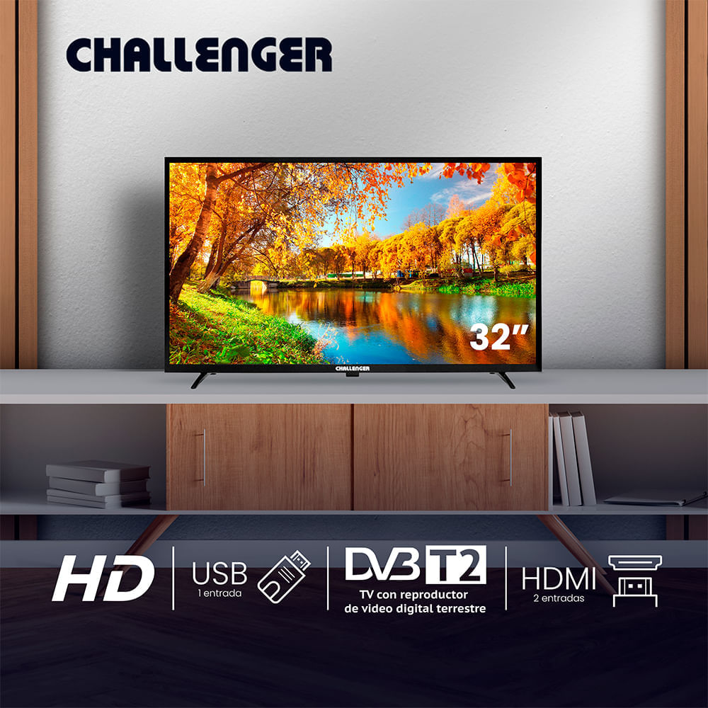 Televisor 32 Pulgadas Challenger LED HD - Challenger