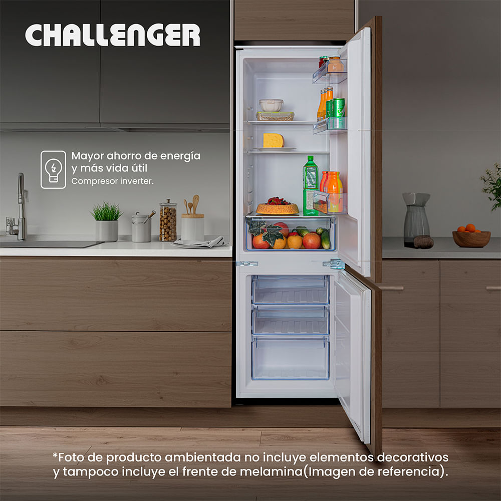 Nevera de Empotrar Panelable - 256 Litros brutos - Challenger